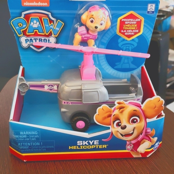 Nickelodeon | Toys | Paw Patrol Skyes Helicopter Vehicle With Skye Collectible Figure | Poshmark